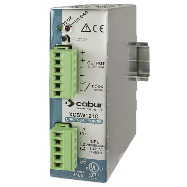 Cabur - XCSW121C - Power Supplies - External/Internal (Off-Board), Industrial, DIN Rail Power ...